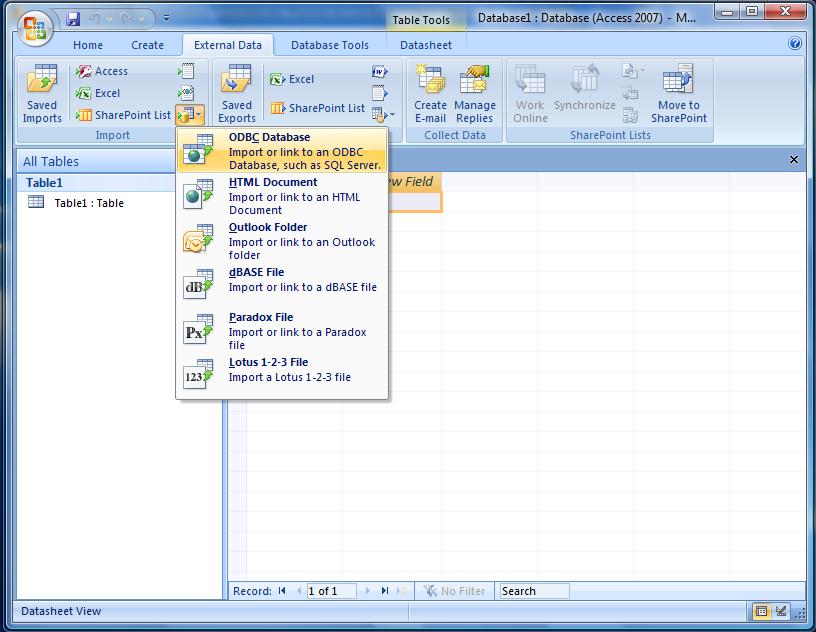 Qodbc Desktop How To Use Prompted Date Ranges In Ms Access 2007 Using Vista Powered By